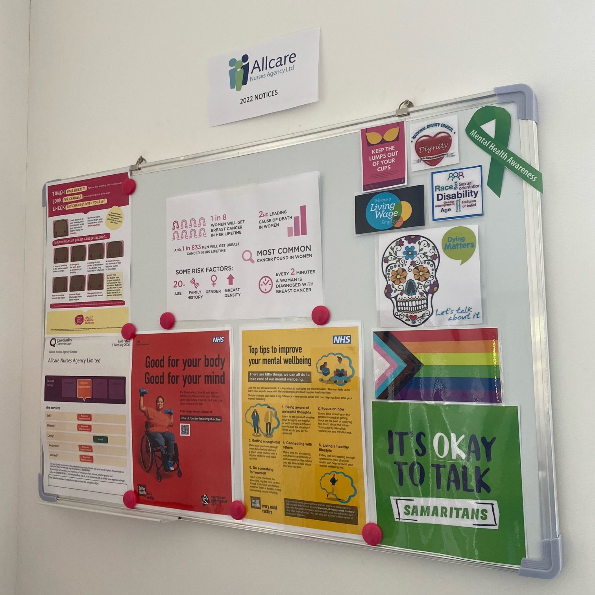 Have a look at our Staff Notice Boards – Allcare Nurses Agency Limited